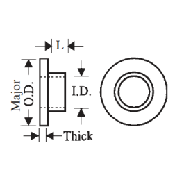 Fibre Hard Vulcanized Shoulder Washers PCC